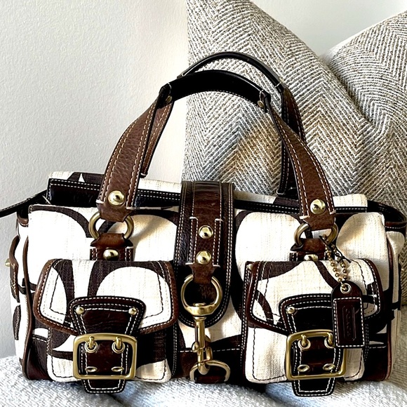 Coach | Bags | Coach Mandy Satchel Legacy 65th Anniversary Signature ...